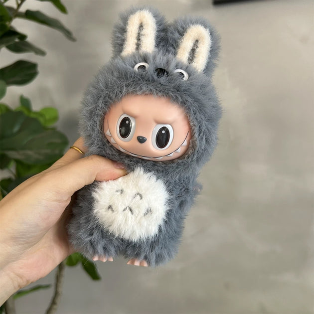 [pre order] Handmade Labubu Outfit- fuzzy Totoro edition – Little Mysteries