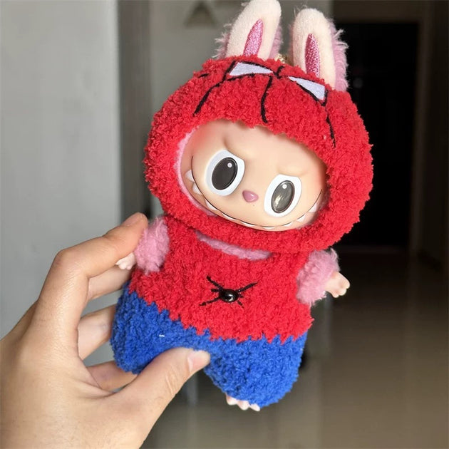[pre order] Handmade Labubu Outfit- Spiderman edition – Little Mysteries