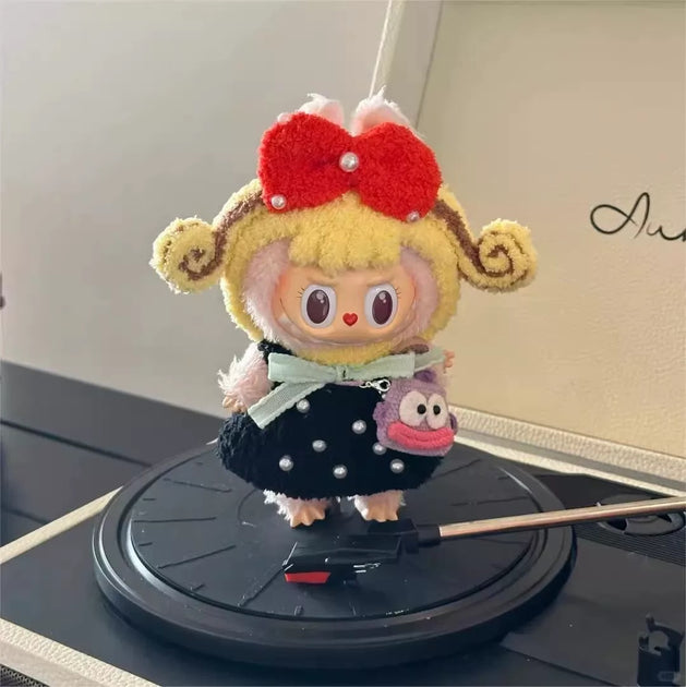 [pre order] Handmade Labubu Outfit- curly hair set – Little Mysteries