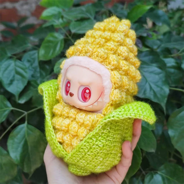 [pre order] Handmade Labubu Outfit- corn edition – Little Mysteries