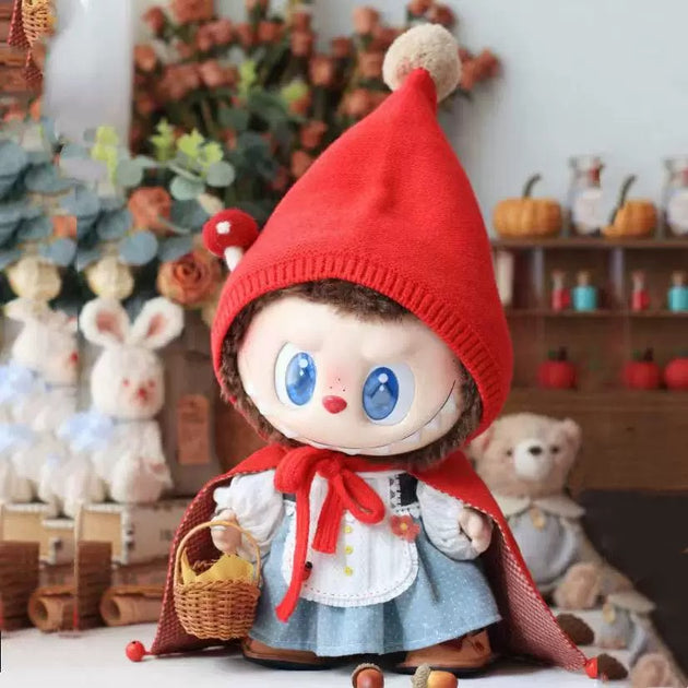 [pre order] Labubu 17cm Little Red Riding Hood Costume Cute Collectibl ...