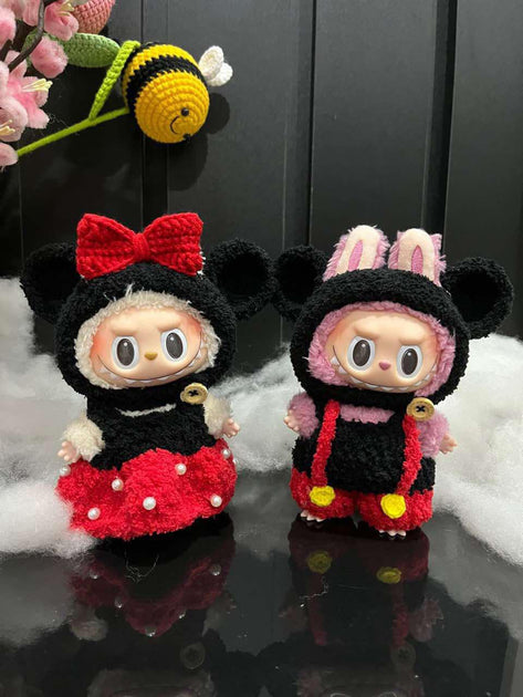 Handmade Labubu Outfit – Mickey Mouse – Little Mysteries